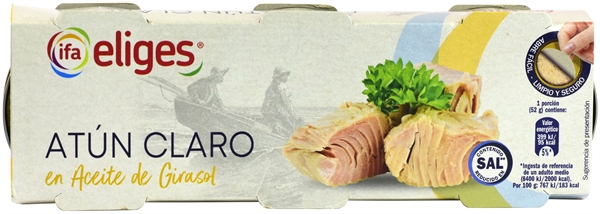 IFA ELIGES ATÚN CLARO EN ACEITE DE GIRASOL | OCU