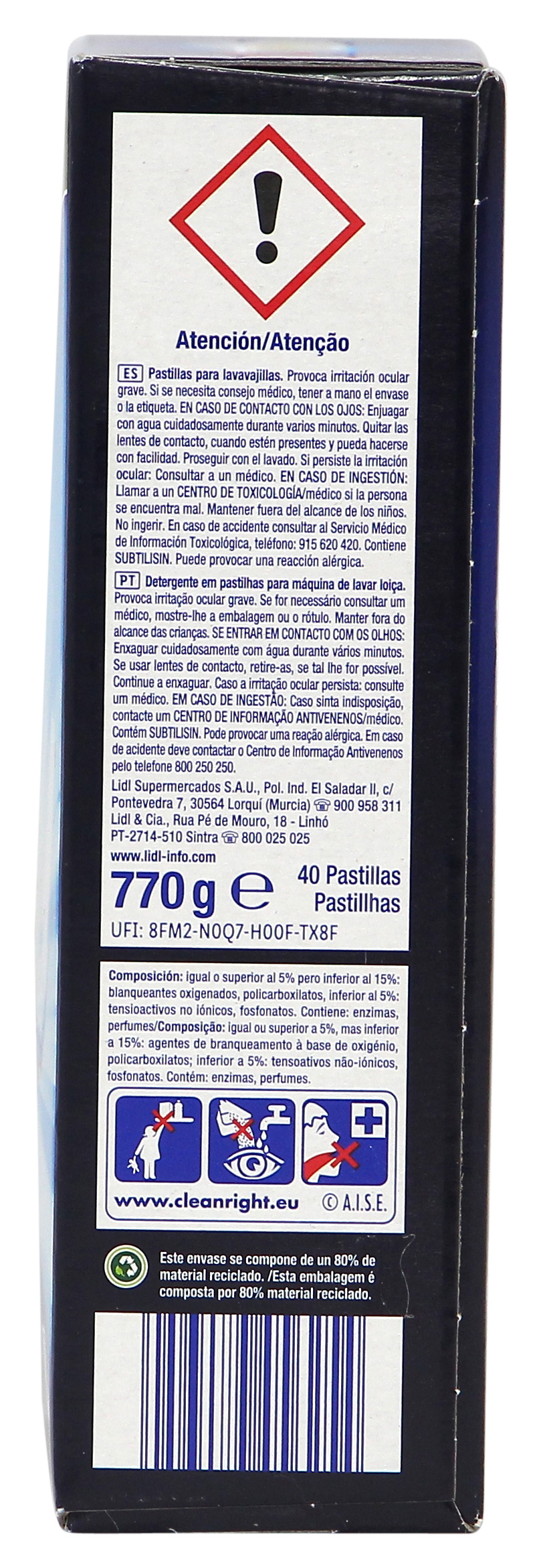 W5 (LIDL) PASTILLAS LAVAVAJILLAS TODO EN 1 Detergente | OCU