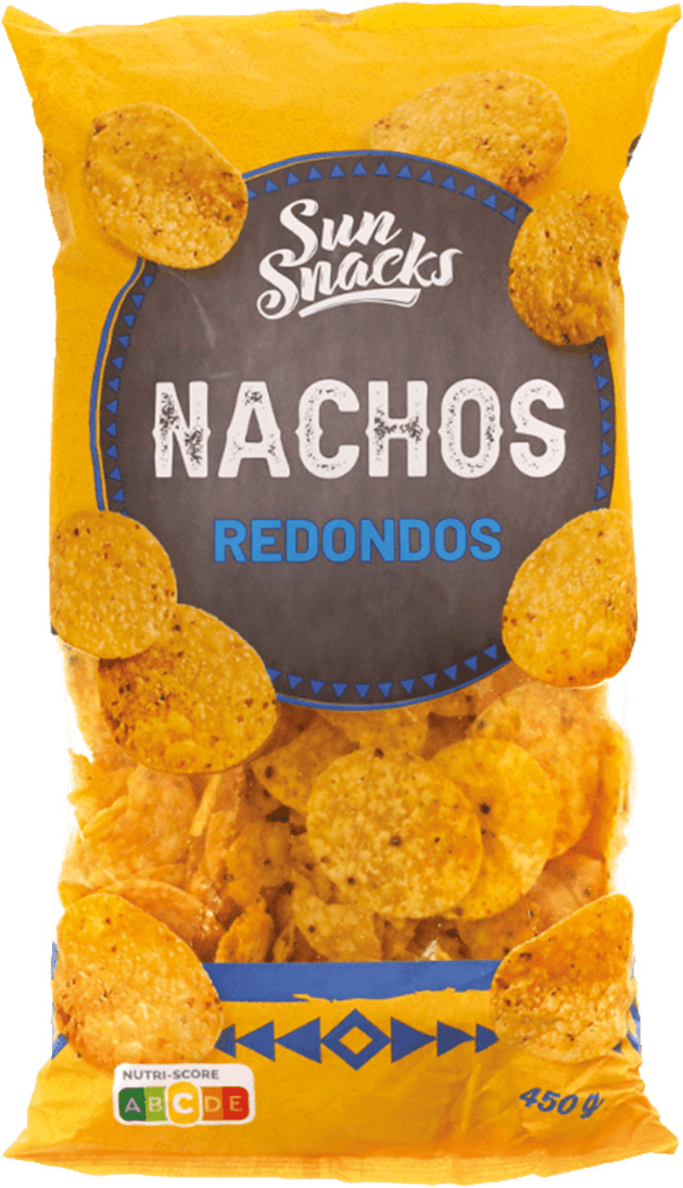 Características de SUN SNACKS (ALDI) Nachos redondos