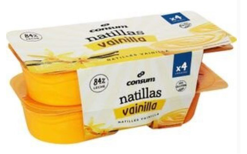 CONSUM NATILLAS VAINILLA : análisis y opiniones | OCU