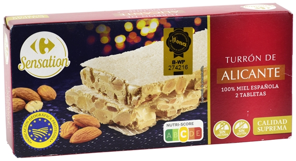 CARREFOUR SENSATION TURRÓN DE ALICANTE : análisis y opiniones | OCU