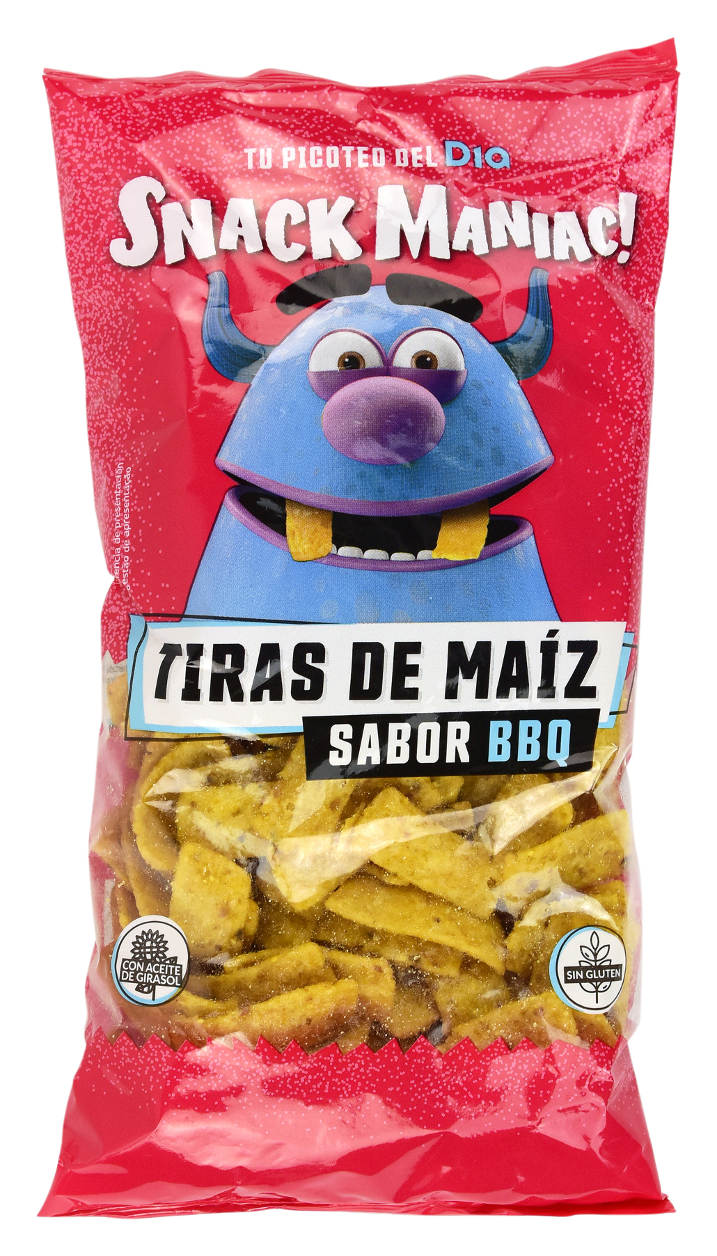 Características de SNACK MANIAC! (DIA) TIRAS DE MAÍZ SABOR BBQ