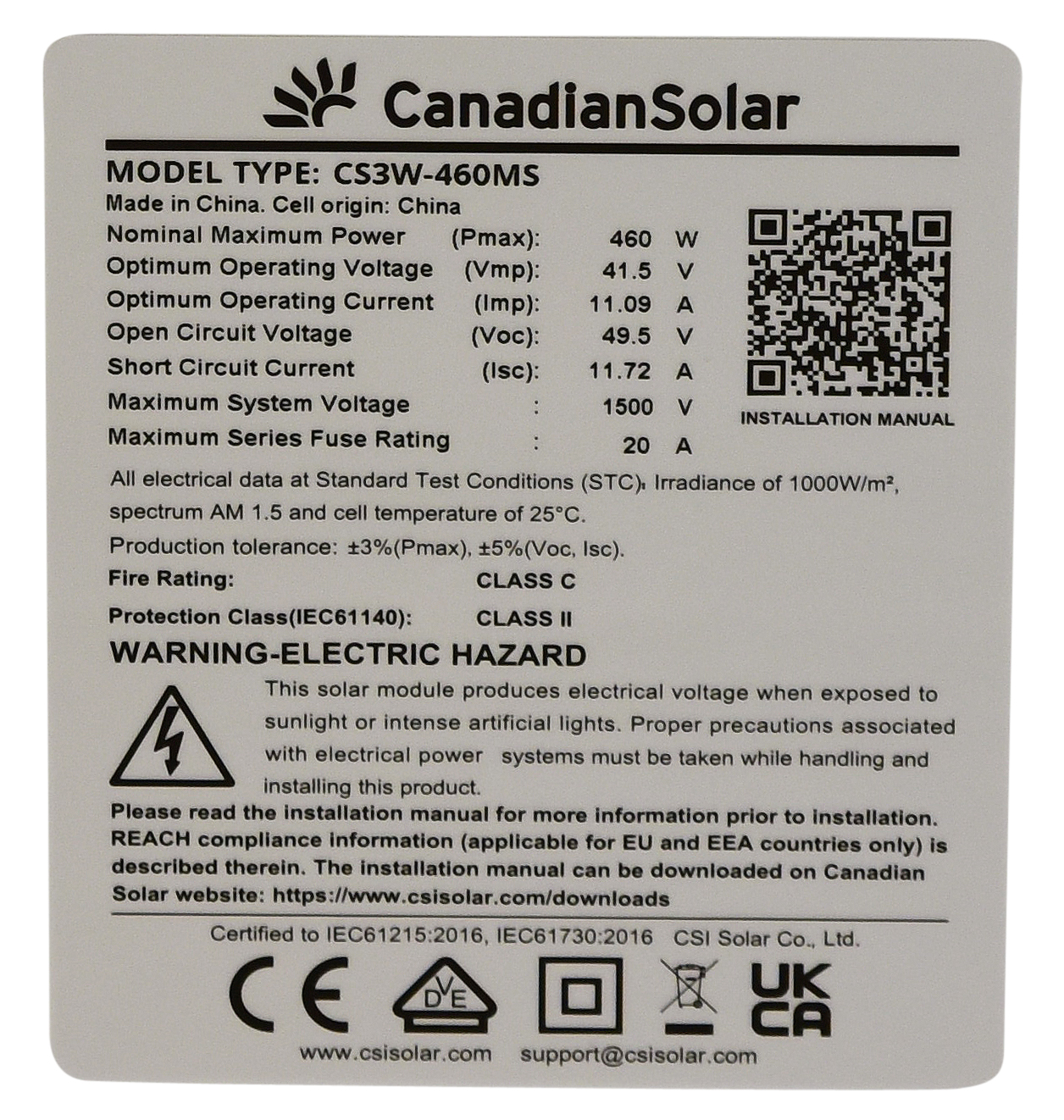 CANADIAN SOLAR 455W HIKU CS3W-MS 2024| OCU