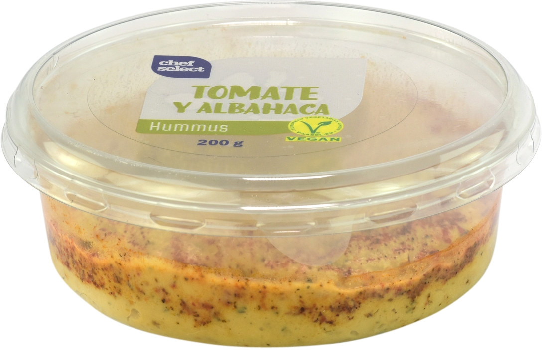 Valor nutricional de CHEF SELECT (LIDL) HUMMUS TOMATE Y ALBAHACA. | OCU