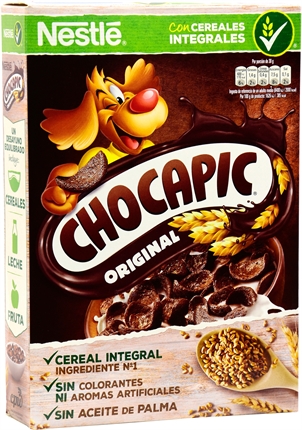 NESTLÉ CHOCAPIC ORIGINAL.: valor nutricional